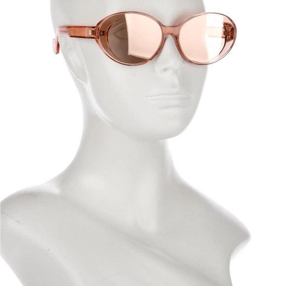 Moncler | Accessories | Moncler Pink Transparent Mirrored Oval ...